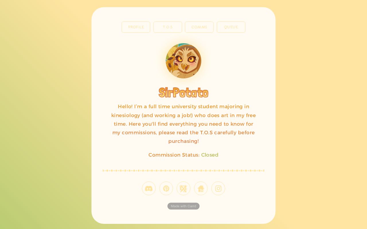 SirPotatoCommissions